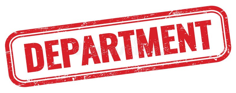 DEPARTMENT Text on Red Grungy Stamp Stock Illustration - Illustration ...