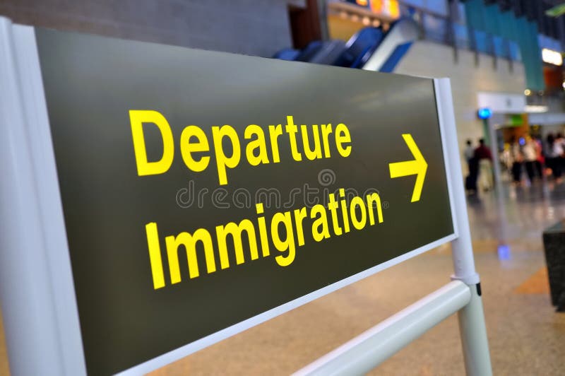 Departure immigration stock photo. Image of hall, direction - 14643740