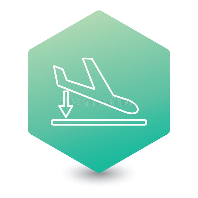 Departure Landing Plane Icon Simple Stock Vector - Illustration of ...