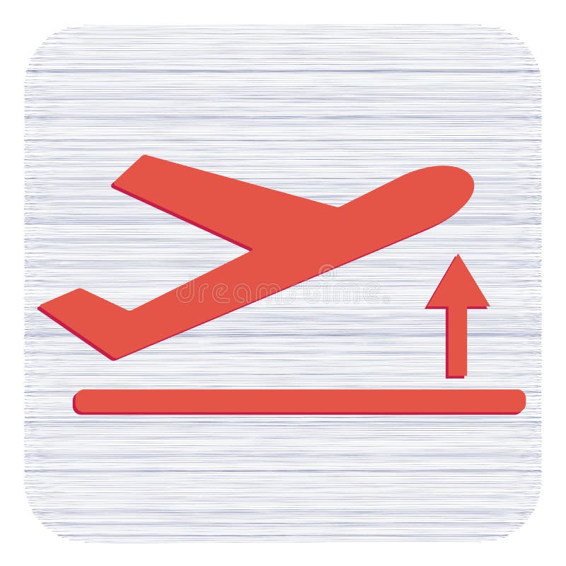 Departure Take Off Plane Icon Simple Stock Vector - Illustration of ...