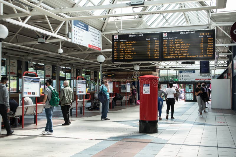 Departures Display Board Inside a Bus Station Terminal Editorial Photo ...