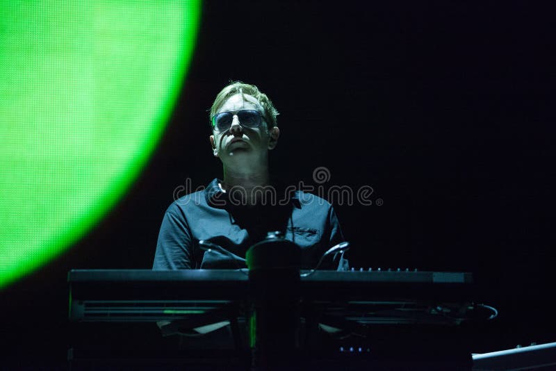 Depeche Mode Live - Andy Fletcher Editorial Photography - Image of ...