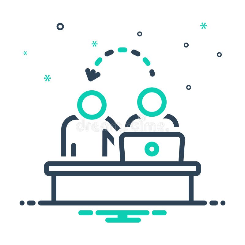 Mix Icon for Depend, Underlet and Hinge Stock Vector - Illustration of ...