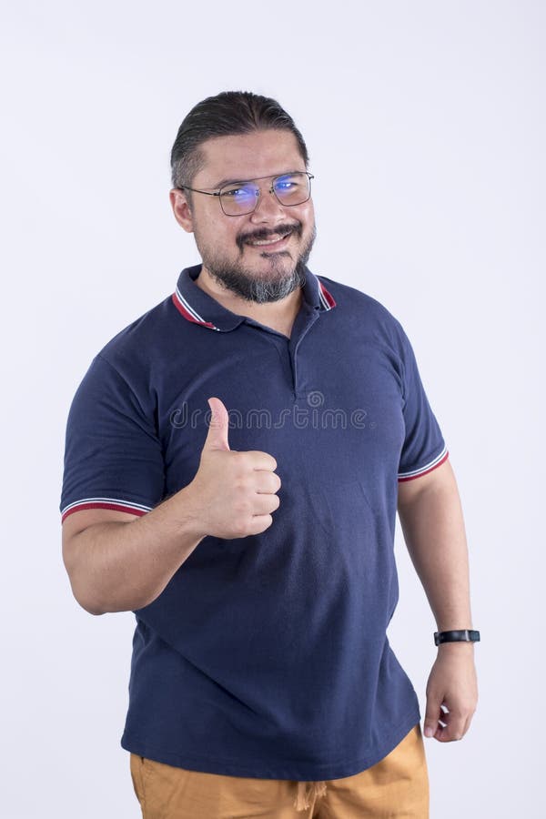 A Dependable Professional Man Gives a Thumbs Up To Reassure a Client ...