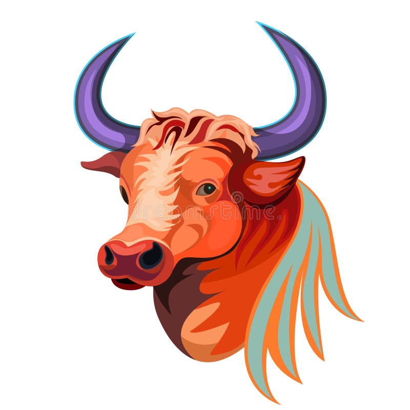 Taurus. Zodiac sign stock vector. Illustration of realistic - 345528405