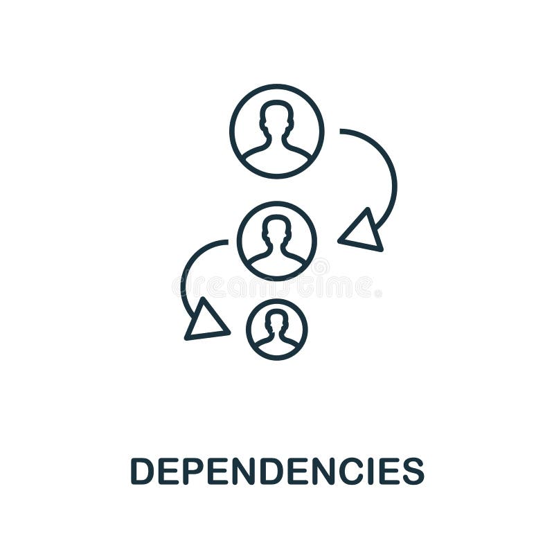 Dependencies Icon. Element of Software Development Signs with Name for ... Dependencies Icon. Element of Software Development Signs with Name for ...