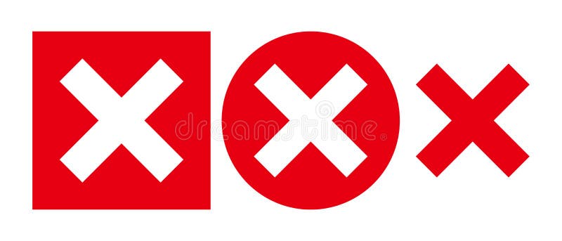 Red Color Icon Set. Simple Vector Set. Stock Vector - Illustration of ...