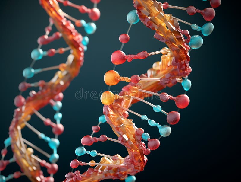 Depict the Scientific Marvel of DNA Replication Captured through a ...