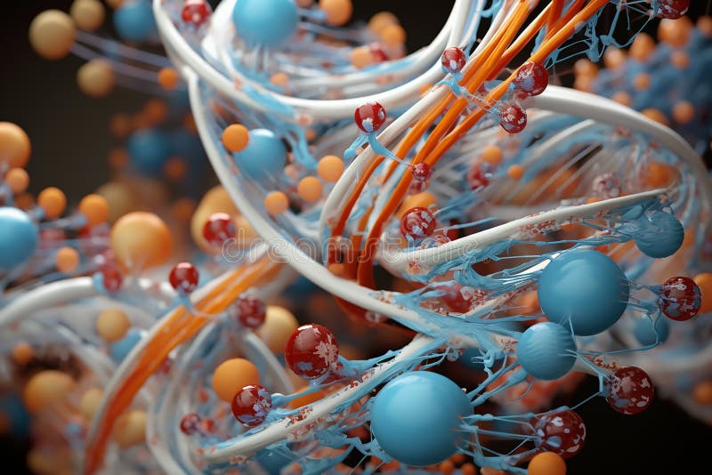 Depict the Scientific Marvel of DNA Replication Captured through a ...