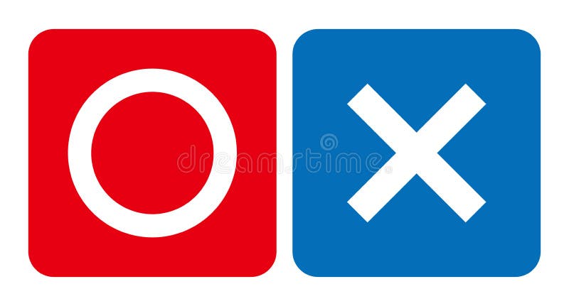 Box in Circle Icon or Cross Mark Icon. Vector. Stock Vector ...
