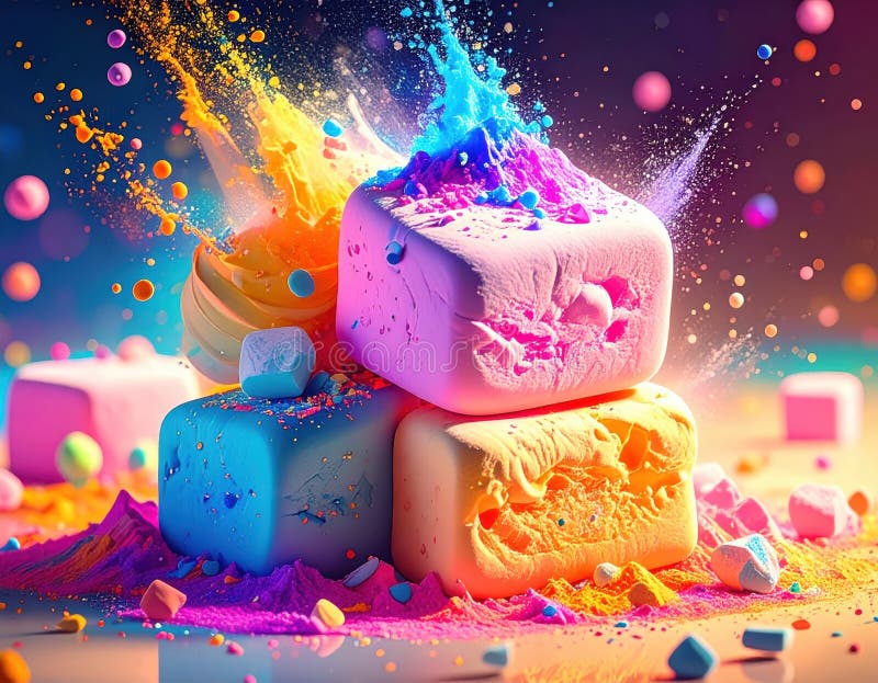 Depict the Texture of Colored a Still Life Composition Stock ...