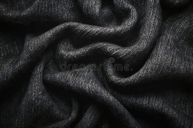 Depicting Black Felt Fabric Texture Background, Seamless Pattern of ...