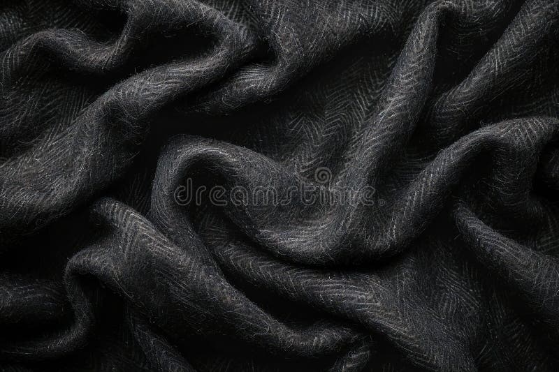 Depicting Black Felt Fabric Texture Background, Seamless Pattern of ...