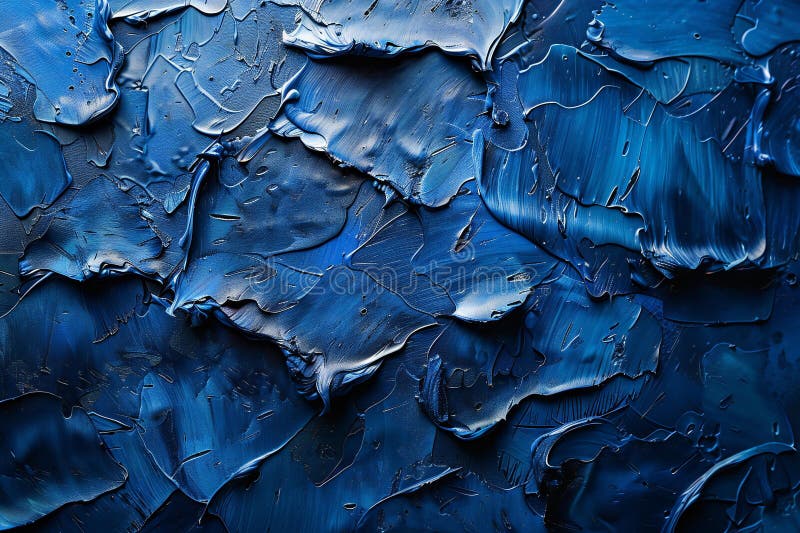 Depicting Blue Abstract Background with a Rough Texture, Paint Stains ...