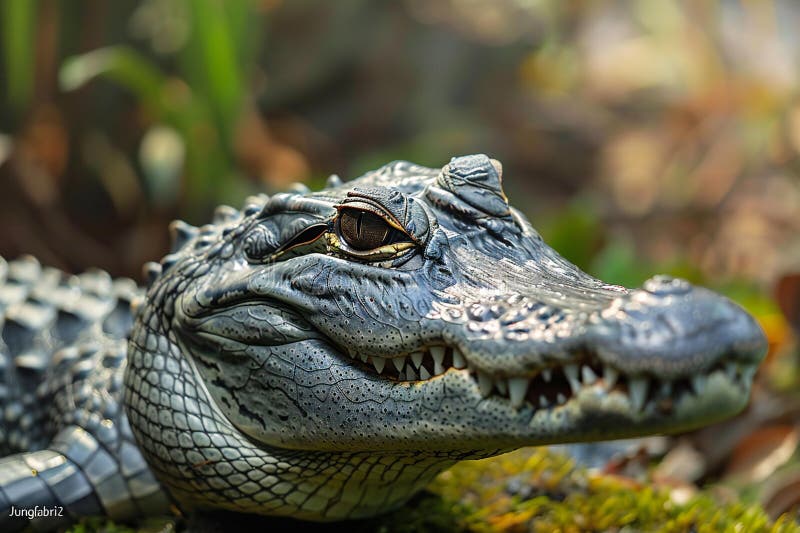 Depicting a Closeup of the Head and Jaw, Showing Its Sharp Teeth, of an ...