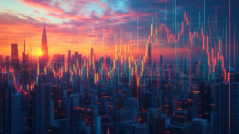 Depicting Digital Data Flow Shows How Information is Transferred ...