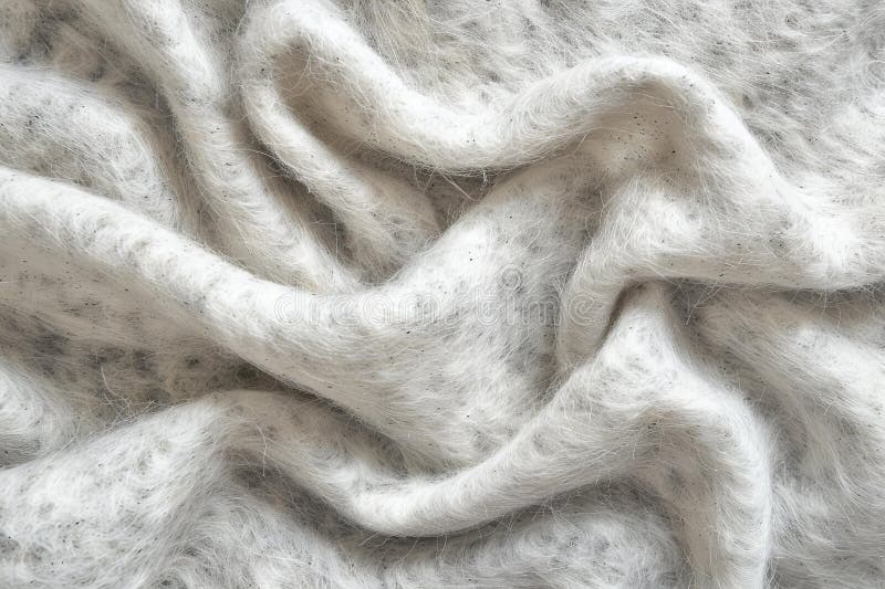 Depicting a High-resolution Texture of White Felt Fabric, with Subtle ...