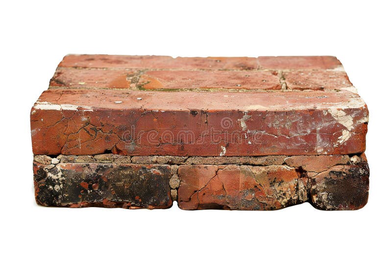 Depicting a Red Brick, Rectangular in Shape with Visible Textures and ...
