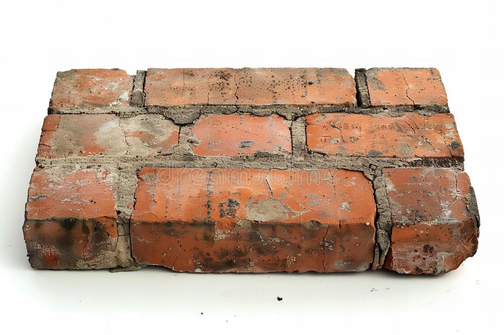 Depicting a Red Brick, Rectangular in Shape with Visible Textures and ...