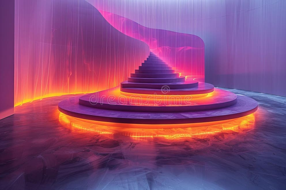 Depicting a Shadows of Light on a Table and an Abstract Lighting Design ...