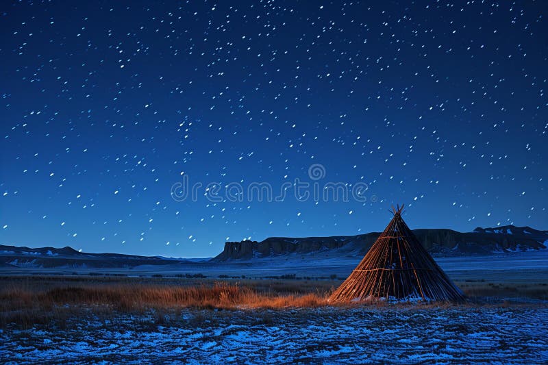 Depicting a Stars in the Sky at Night Time, High Quality, High ...