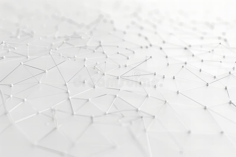 Depicting a White Background with a Simple Lowpoly Grid Pattern ...