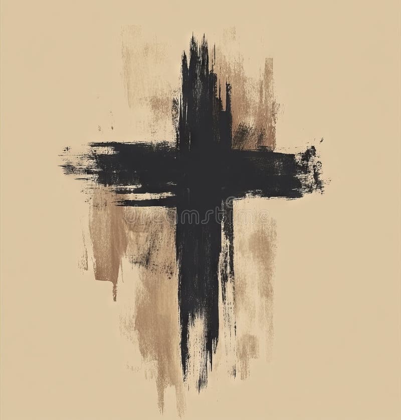 A Depiction of a Black Incorrect Mark Featuring Brush Stroke Textures ...