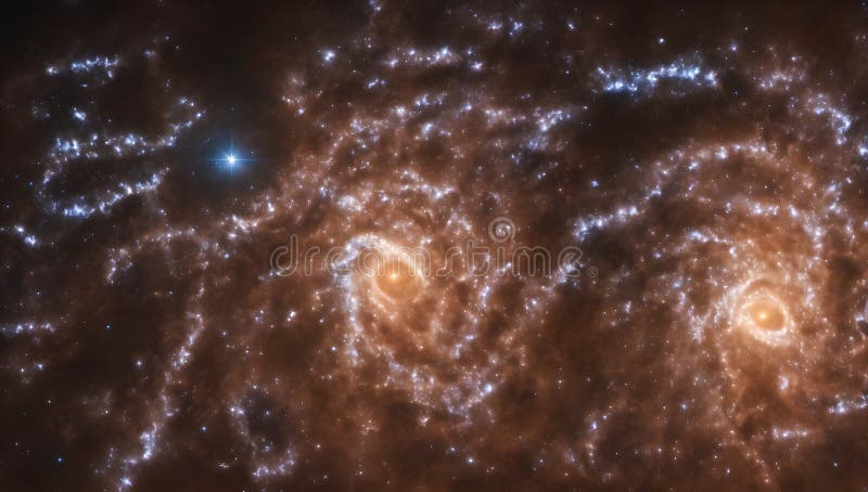 A Depiction of a Captivatingly Candid Image of Two Spirals of Stars ...