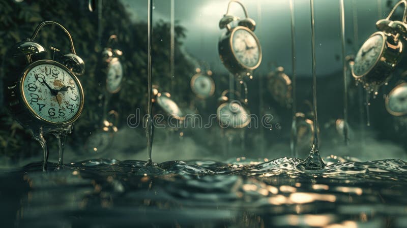 Depiction Chronophobia Where Time Feels Overwhelming Uncontrollable ...