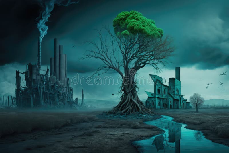 Impact of Human Industrial Activity on the Planet Earth. Generative Ai ...