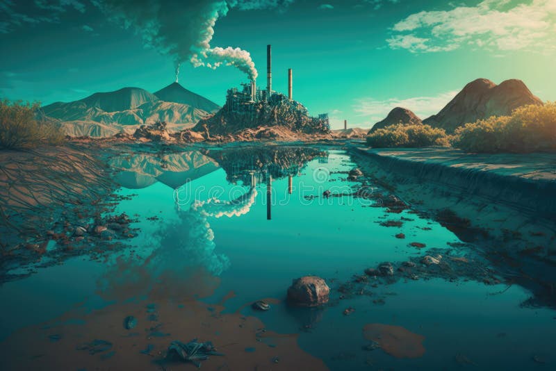 Impact of Human Industrial Activity on the Planet Earth. Generative Ai ...