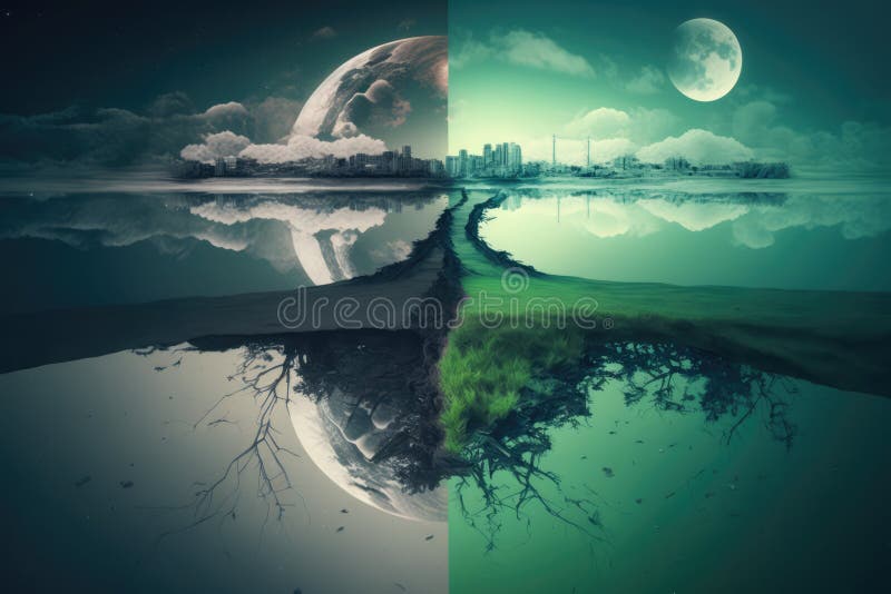 Impact of Human Industrial Activity on the Planet Earth. Generative Ai ...