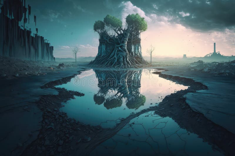 Impact of Human Industrial Activity on the Planet Earth. Generative Ai ...