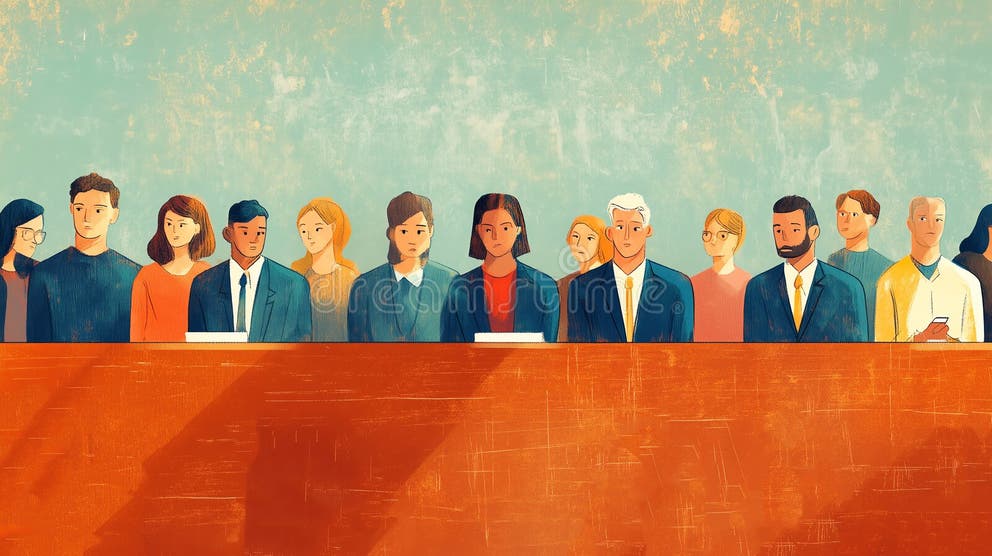 Depiction of a Diverse Panel Discussion Addressing Important Social ...