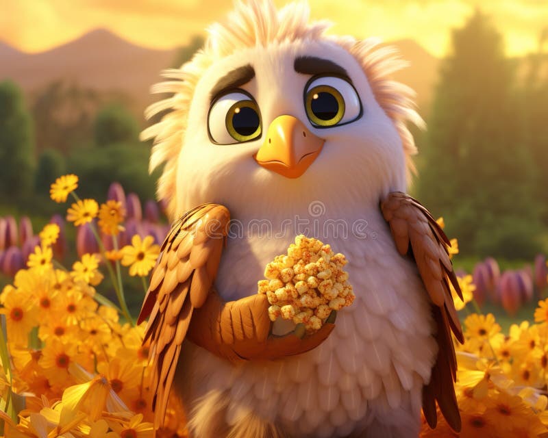 This is a Depiction of an Eagle with Corn in it S Mouth. Stock ...