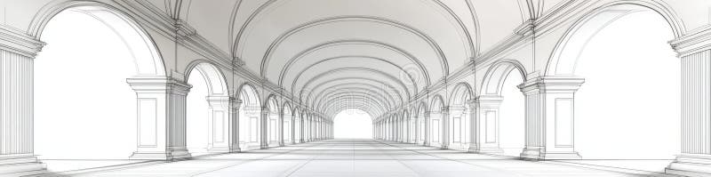 A Depiction of Four Different Stone Arches, Each Featuring Unique ...