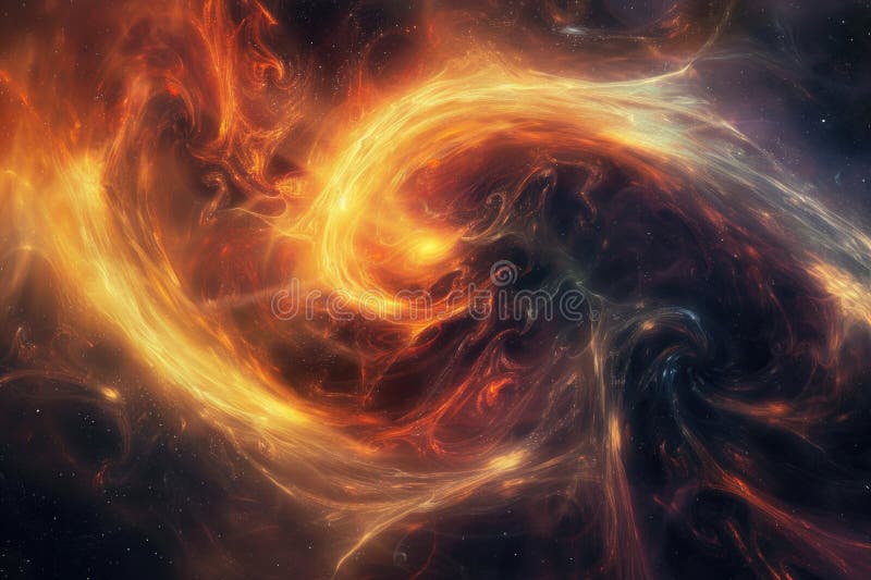 A Depiction of a Mesmerizing Black Hole in Space, Swirling with Immense ...