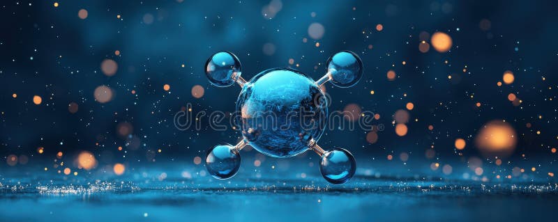 Molecular Structure Representation with Glowing Particle Effects and ...