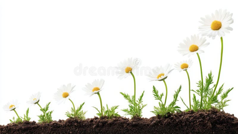 Depiction of a Plant S Life Cycle, from Seed To Maturity, Representing ...