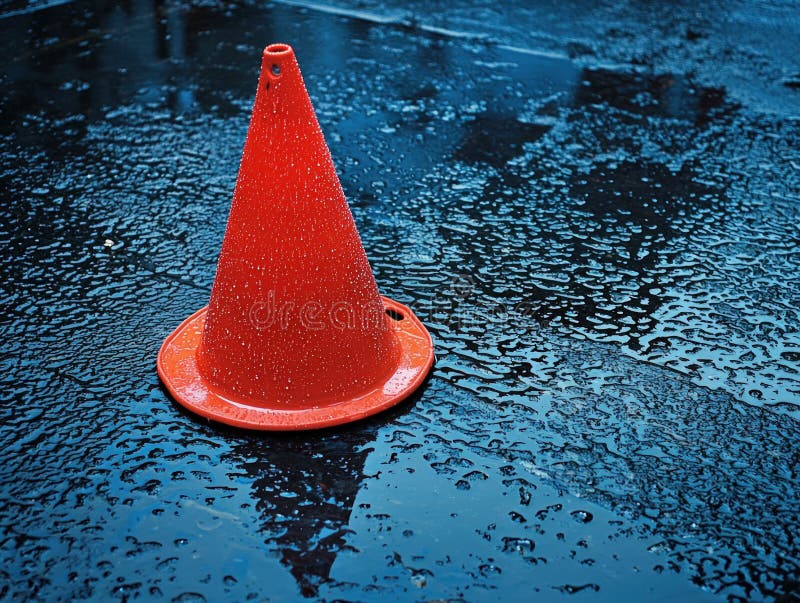 A Depiction of a Safety Cone Used To Indicate Hazards or Construction ...