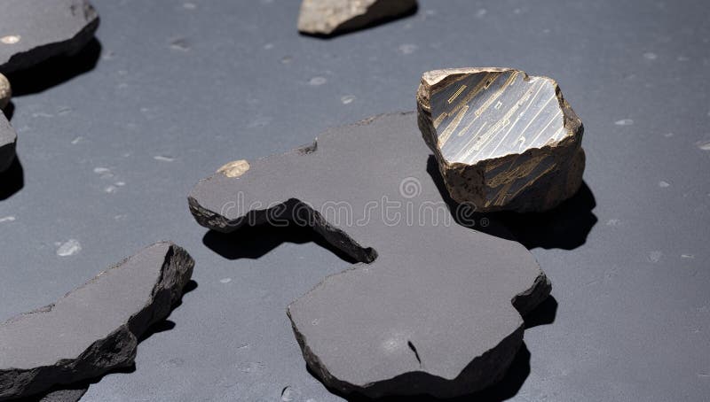 Realistic Rock and Stone Design Element Stock Vector - Illustration of ...