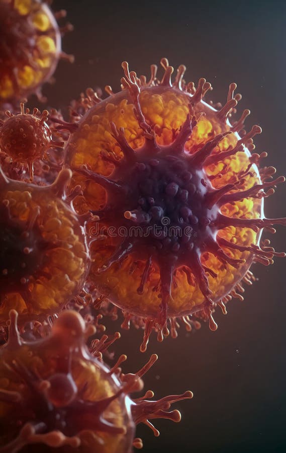 Depiction of Virus Particles in Reproduction, Submicroscopic Infectious ...