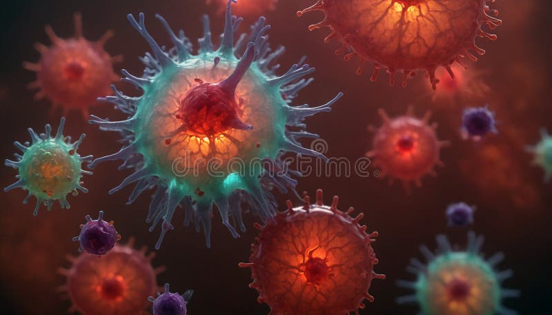 Depiction of Virus Particles in Reproduction, Submicroscopic Infectious ...