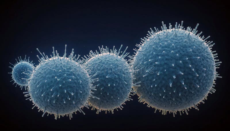 Depiction of Virus Particles in Reproduction, Submicroscopic Infectious ...