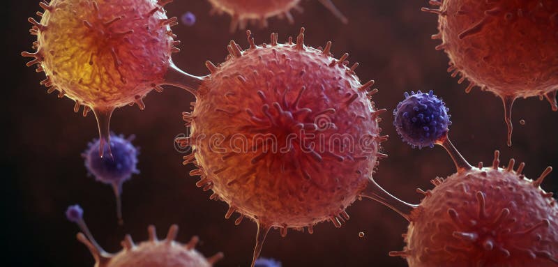 Depiction of Virus Particles in Reproduction, Submicroscopic Infectious ...