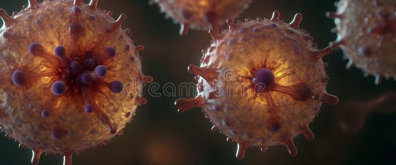 Depiction of Virus Particles in Reproduction, Submicroscopic Infectious ...