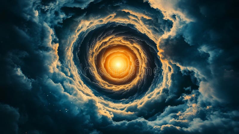 Depictions of a Whirling Energy Vortex in Space Stock Photo - Image of ...