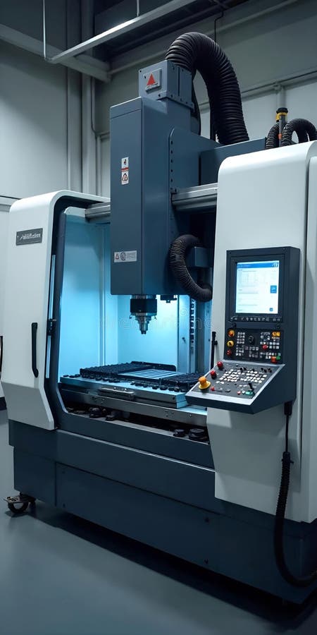 Machine in a Factory, Cool Down Scanning Machine Stock Illustration ...