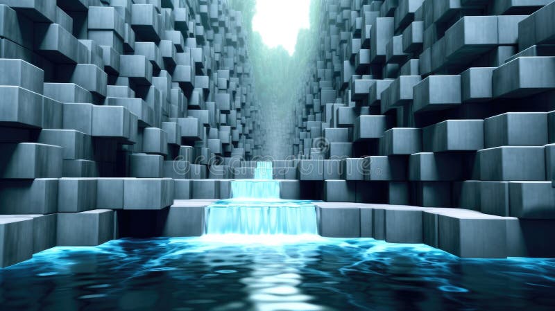 Cubist Cascade Stock Illustrations – 6 Cubist Cascade Stock ...