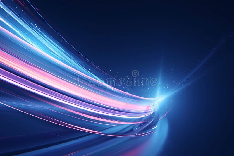 Depicts Flowing Curves with Luminous Neon Lines Dynamic 3D Rendering ... Depicts Flowing Curves with Luminous Neon Lines Dynamic 3D Rendering ...